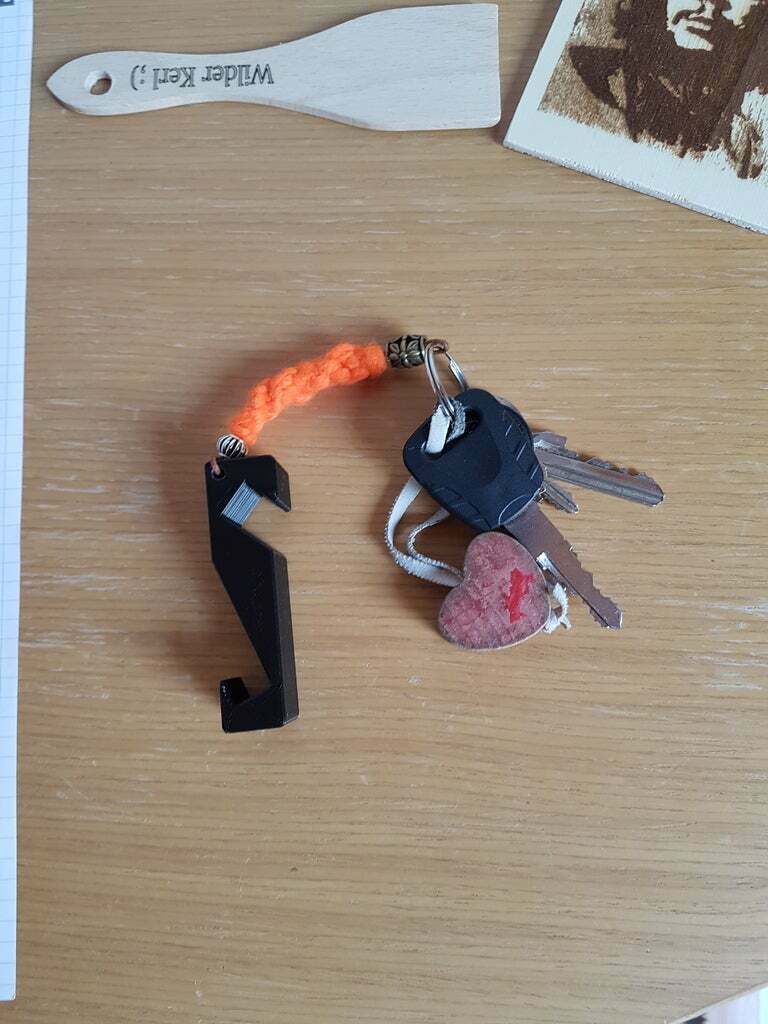 Free STL file Keyring,Mobile stand 🗝️ ・3D printer model to download・Cults