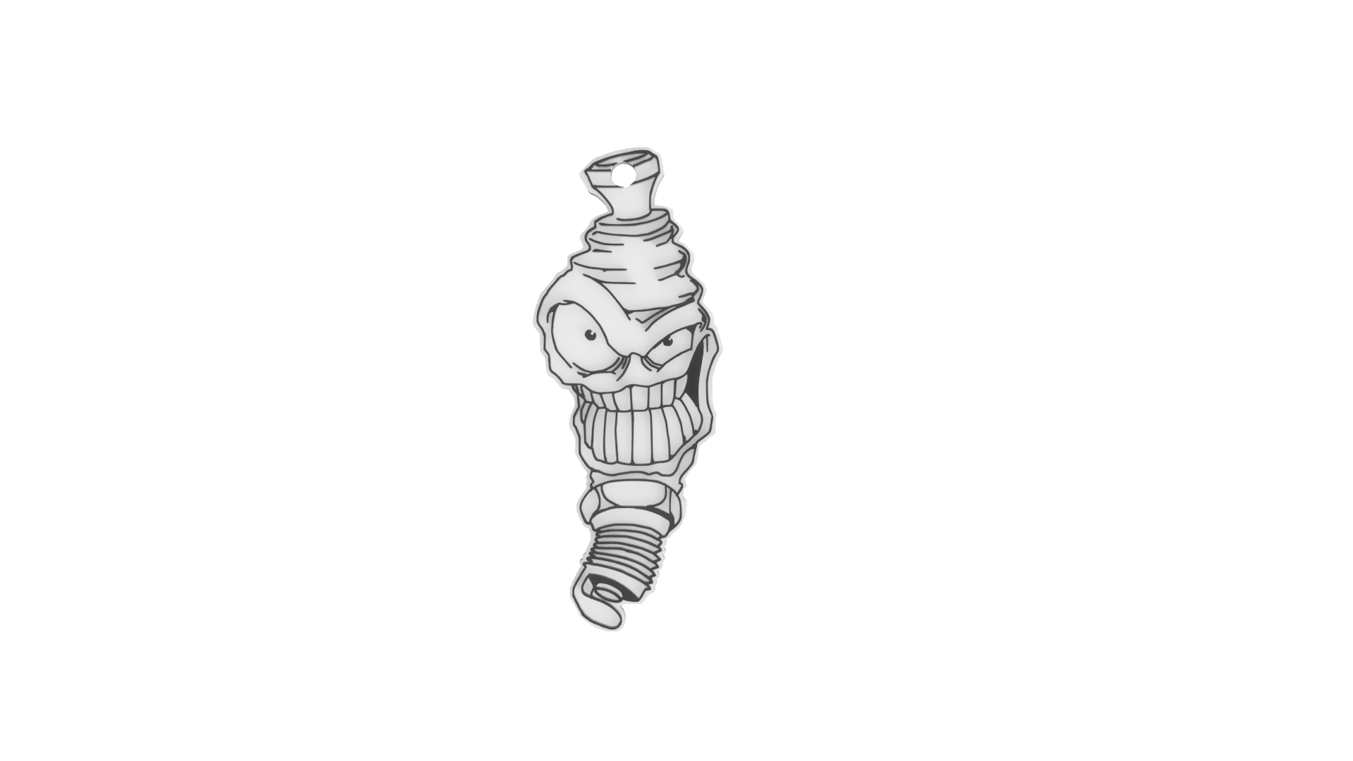 STL file Spark Plug Key Ring 🔌 ・3D printable model to download・Cults