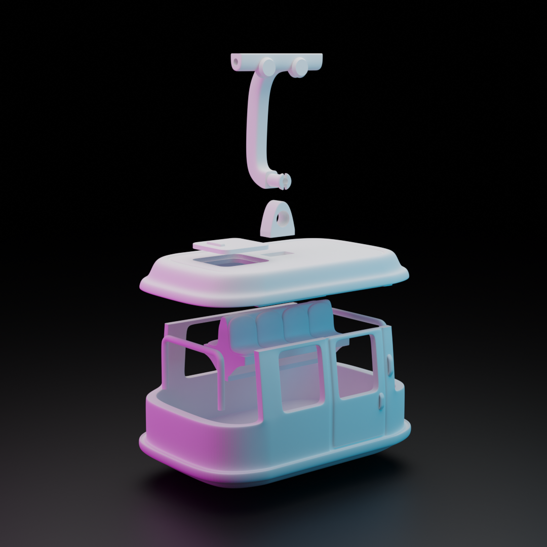 Free STL file Christmas cableway 🎄 ・3D printable model to download・Cults