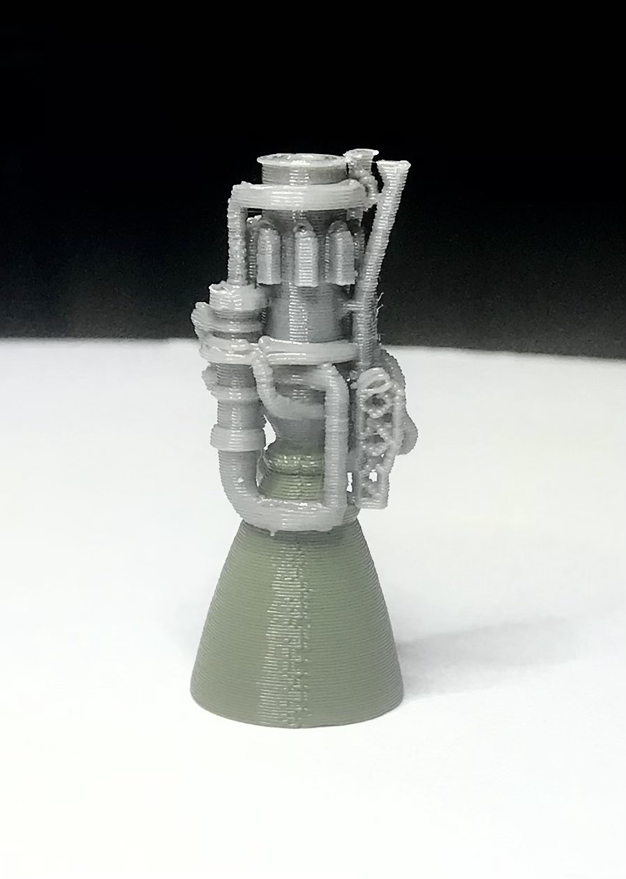 👽 AXM 1:100 SpaceX Raptor Engine・ STL File for ・Cults