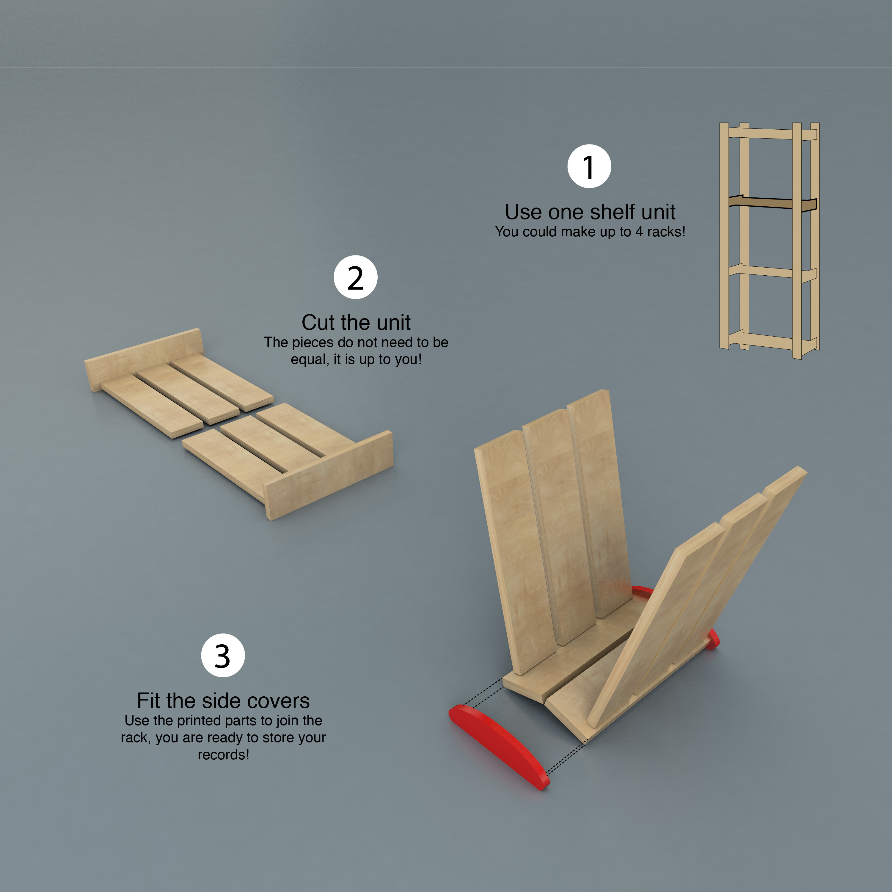 Fichier STL gratuit Porte-disques - Ikea Albert Hack ⏺️ ・Plan pour ...
