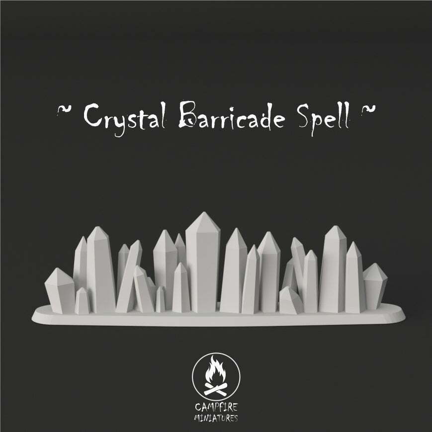 Free STL file Crystal Barricade Spell 🔮 ・3D print object to download・Cults