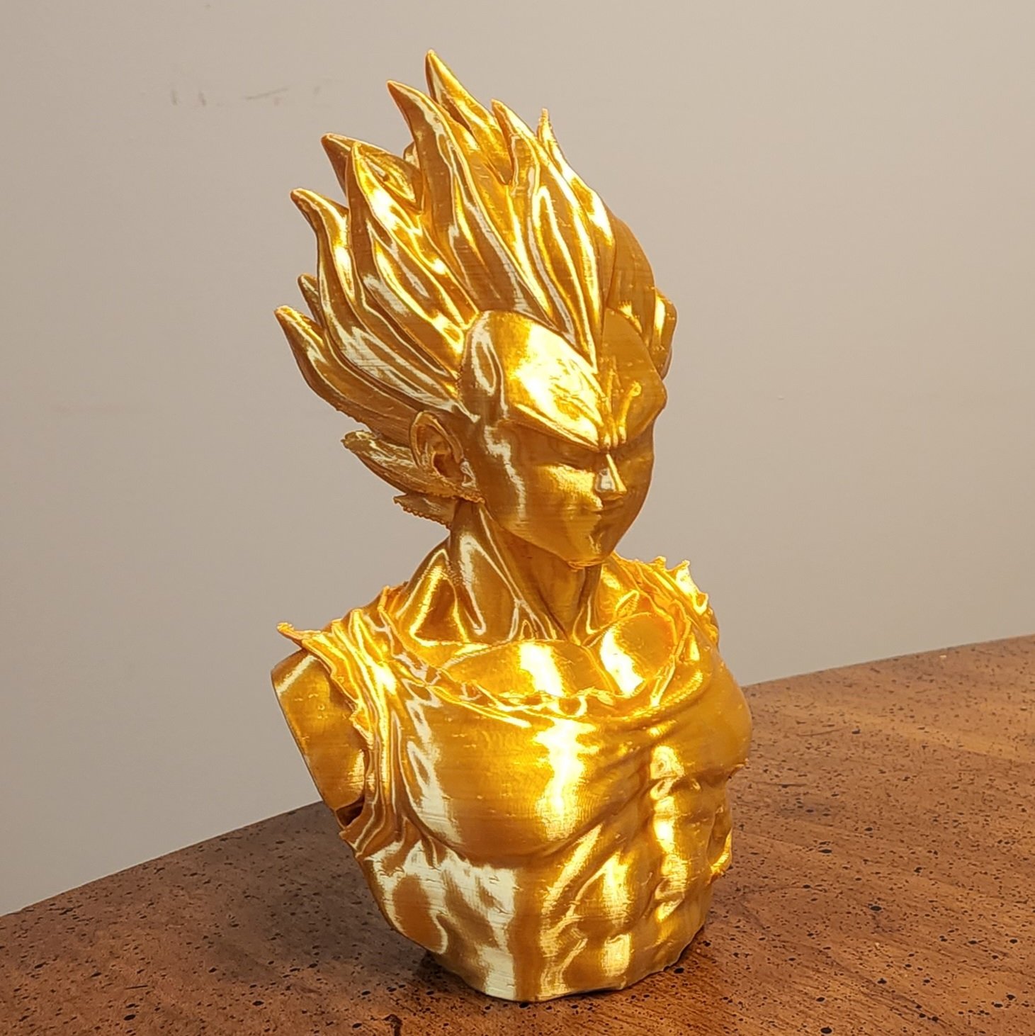 3D printable Vegeta Bust with Base remixed・Cults