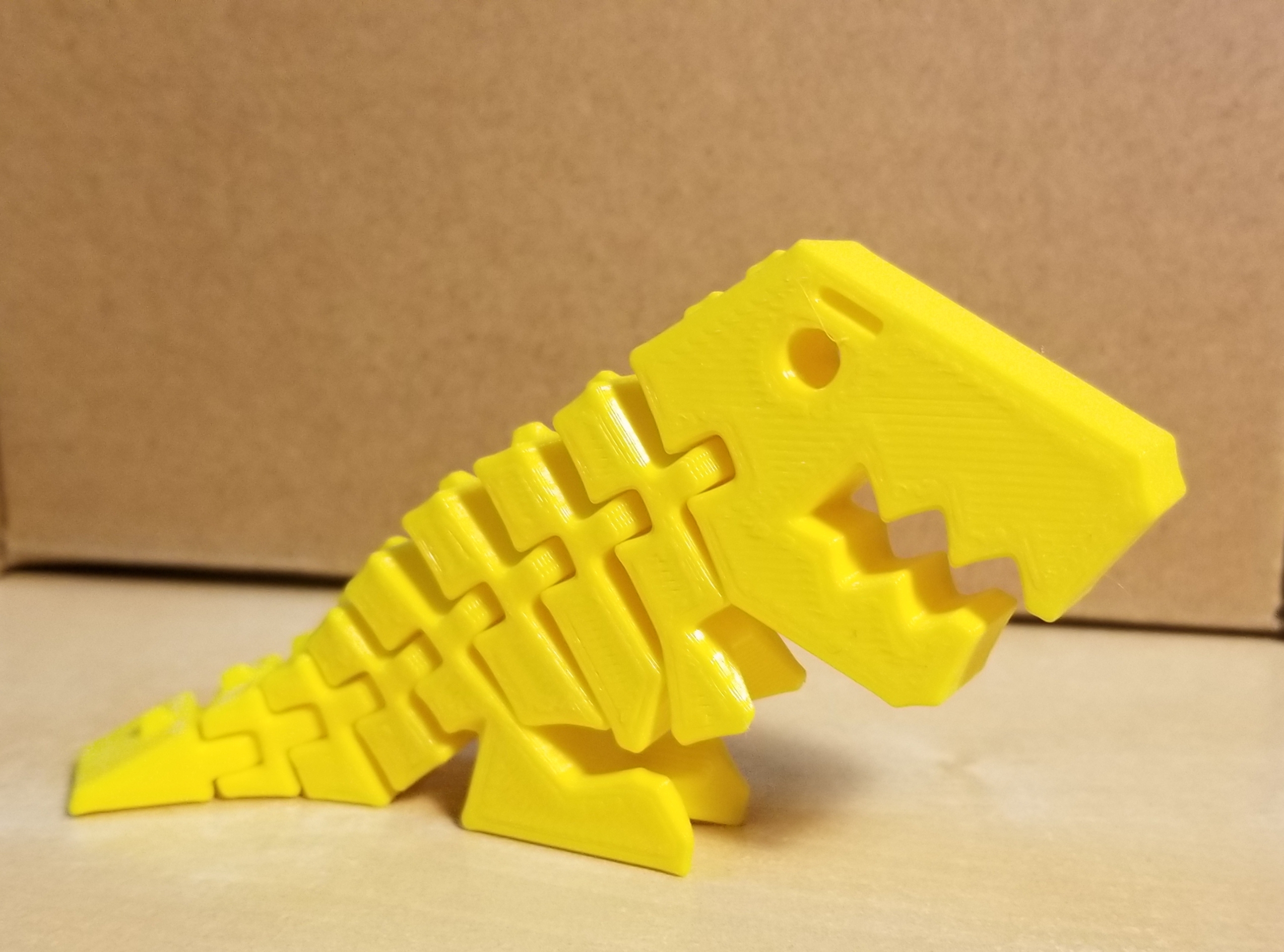 3D printing Flexi Rex with stronger links・Cults