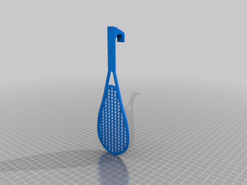 Free STL file Tennis Racket Wall Hook 🎾 ・3D printing template to ...