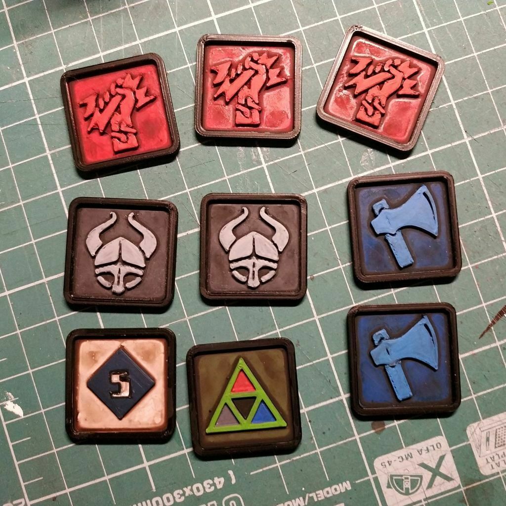 Free STL file Blood Rage pillage tokens 🩸 ・3D printing idea to download ...