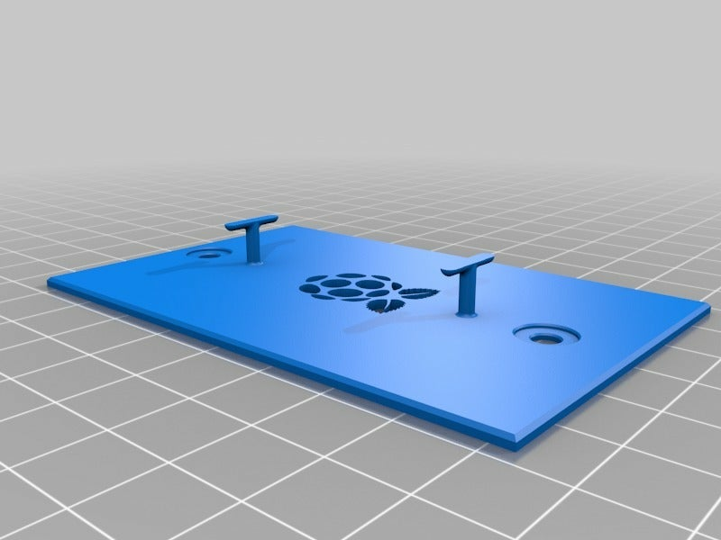 Free STL file Raspberry Pi wall mount plate 🔧 ・3D print design to ...