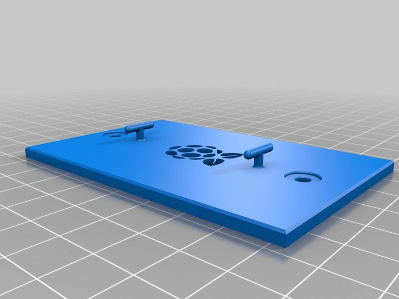 Free STL file Raspberry Pi wall mount plate 🔧 ・3D print design to ...