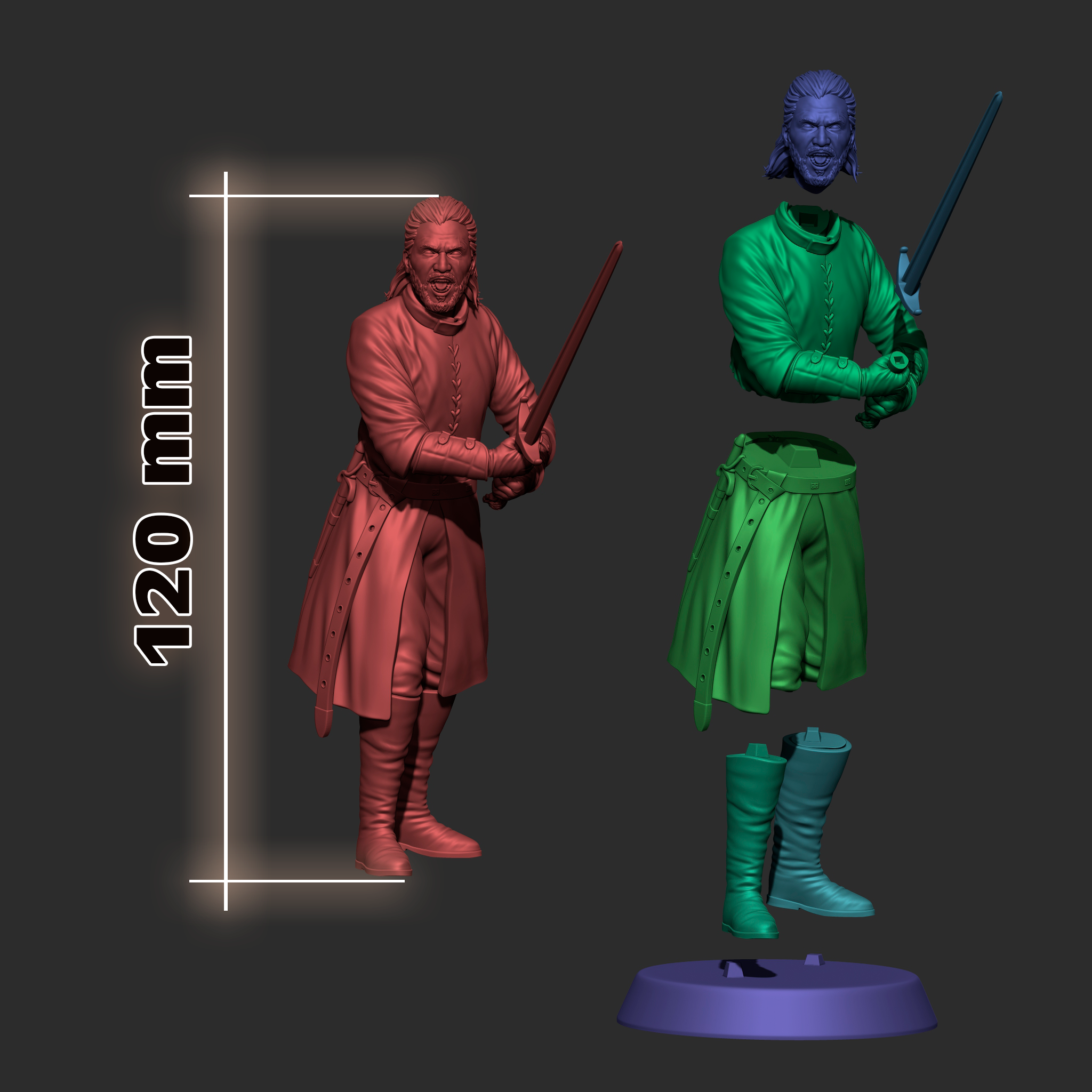 STL file John Snow 🌨️ ・3D printable model to download・Cults
