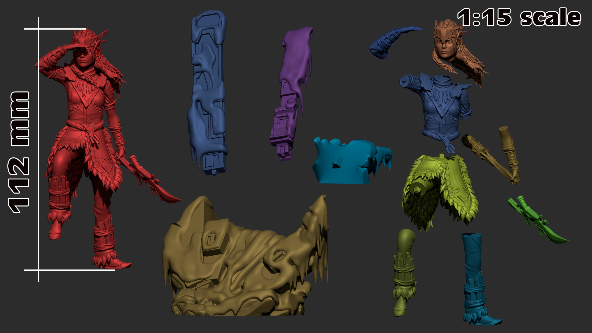 🎮 Aloy・ STL File for ・Cults