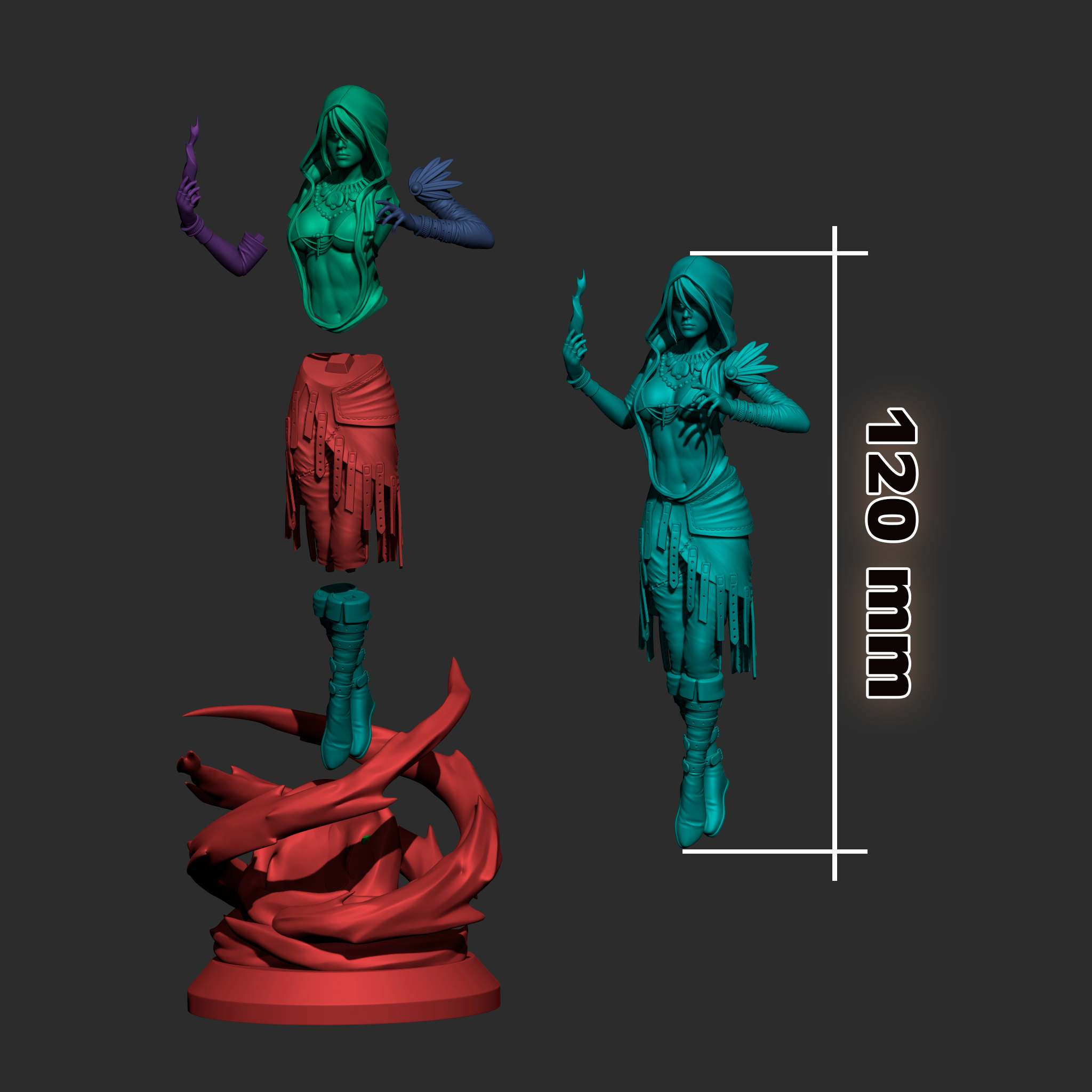 🧙 Morrigan・ STL File for 3D printing・Cults