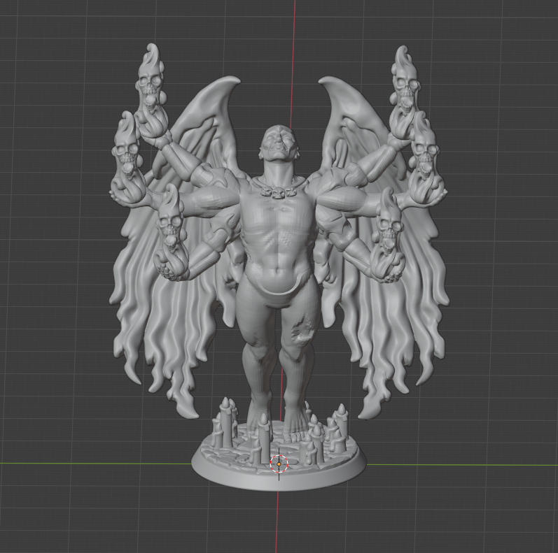 🗿 Infernal demon Grail・Free 3D File for ・Cults