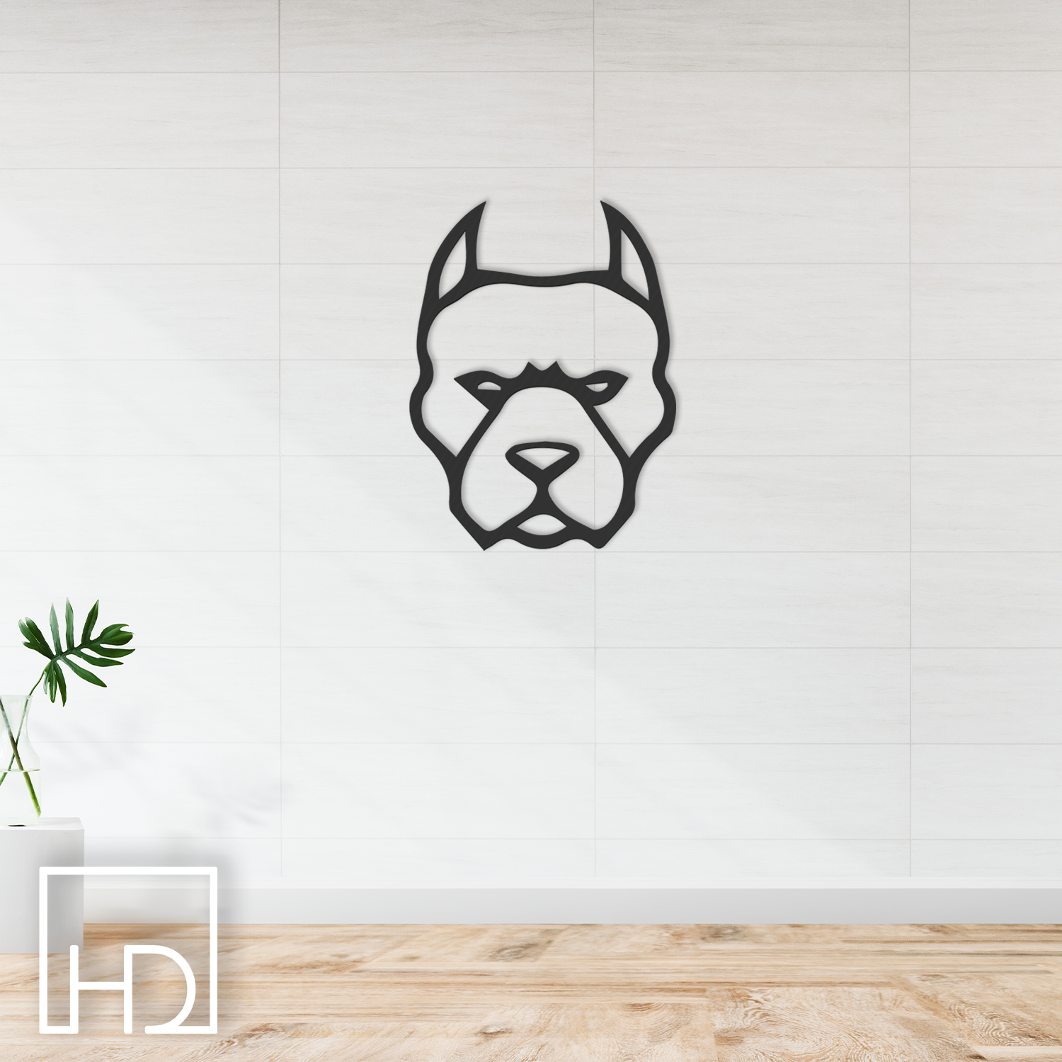 🦁 Big Pitbull wall decoration by: HomeDetail・ STL File for ・Cults