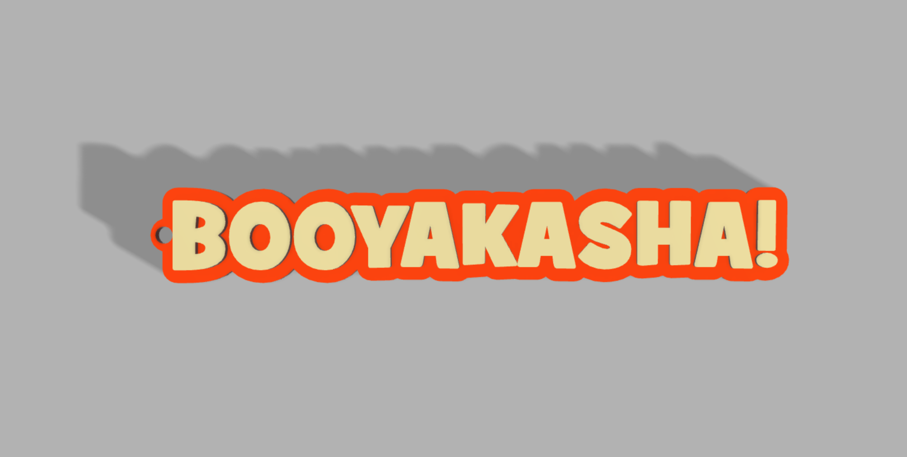 STL file Booyakasha Keychain! 🗝️・3D printer model to download・Cults