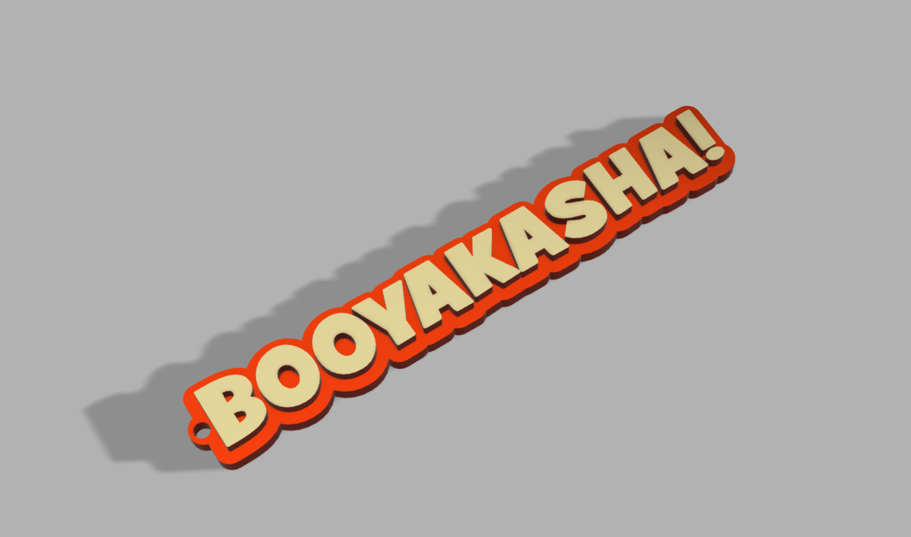 STL file Booyakasha Keychain! 🗝️・3D printer model to download・Cults
