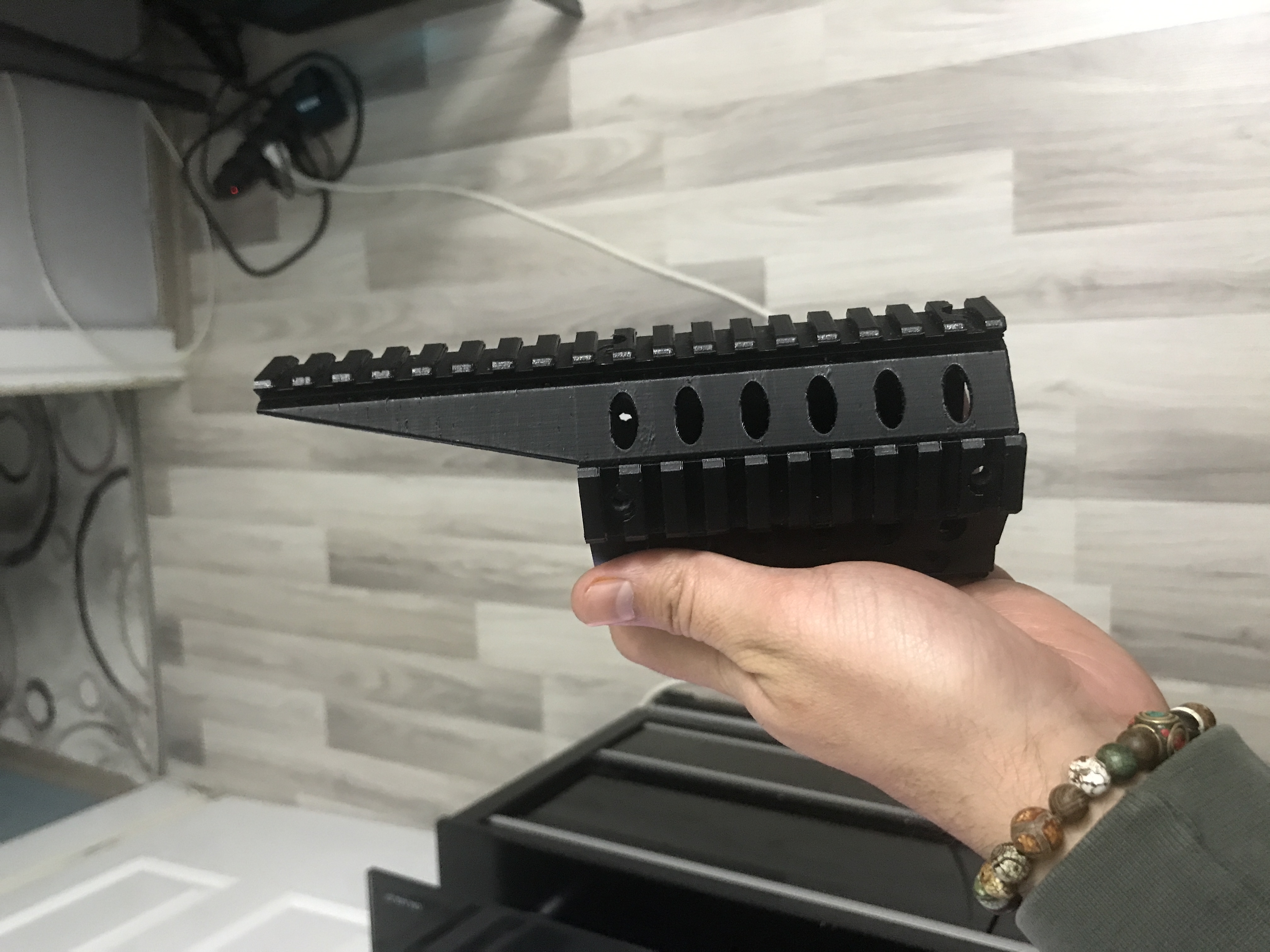 Fichier STL KRYTAC TRIDENT MK2 AIRSOFT PICATINNY MULTI RAIL HOLDER LONG ...