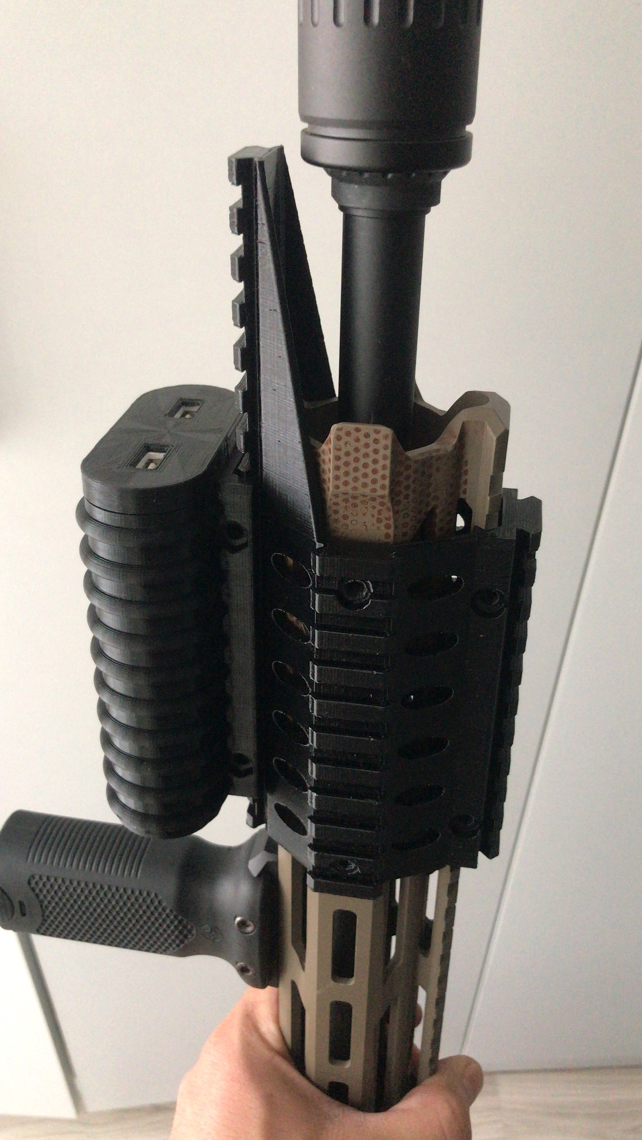 Fichier STL KRYTAC TRIDENT MK2 AIRSOFT PICATINNY MULTI RAIL HOLDER LONG ...