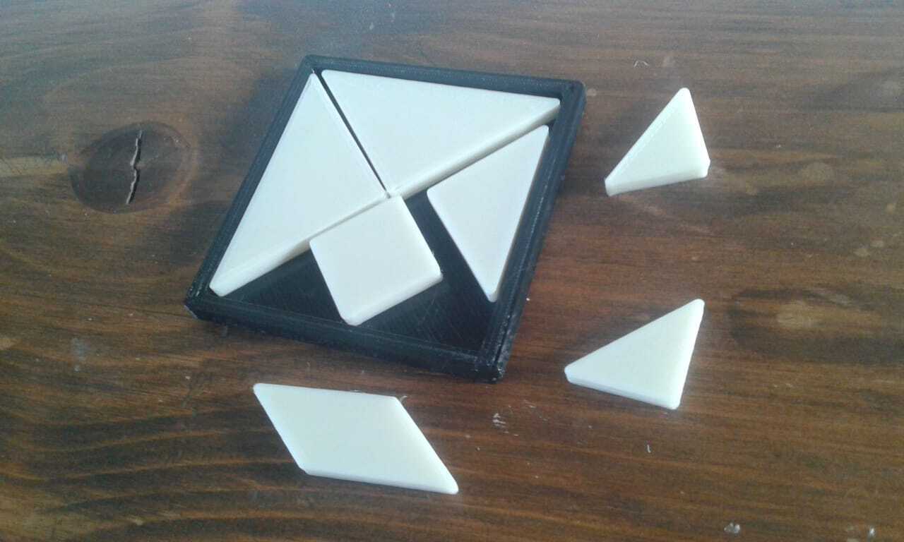 3D printing Tangram -- Old game with a rethink of 3d Print・Cults