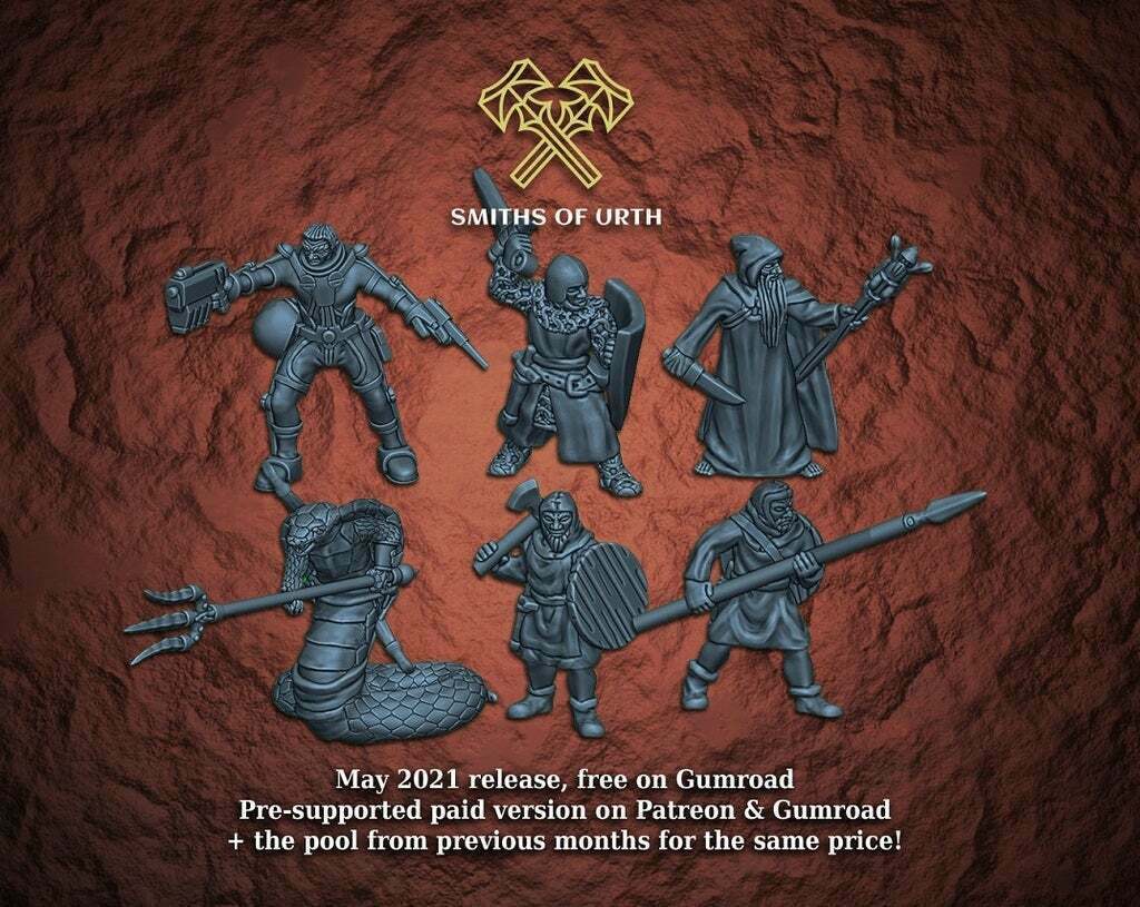 ⚔ May 2021 release・Free STL File for ・Cults