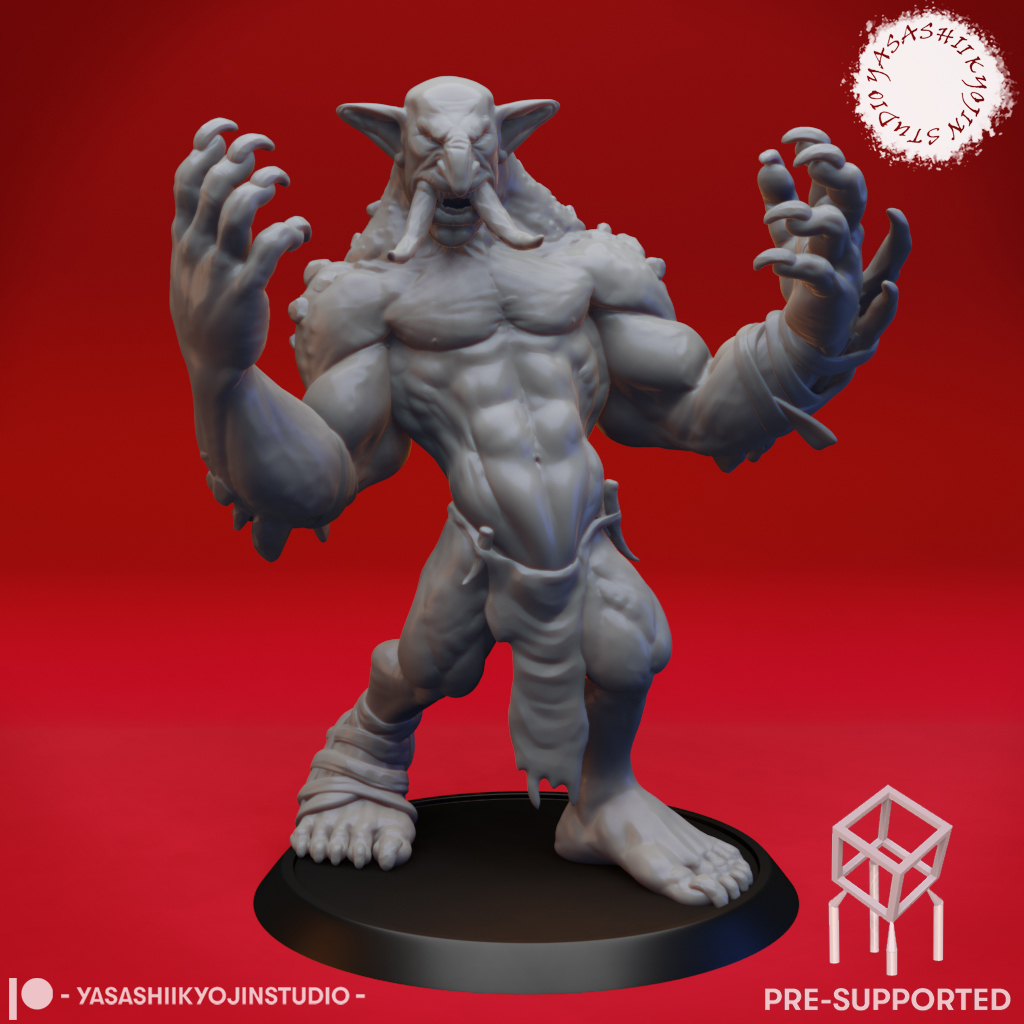 STL file Troll - Tabletop Miniature (Pre-Supported) 🧌 ・3D printable ...