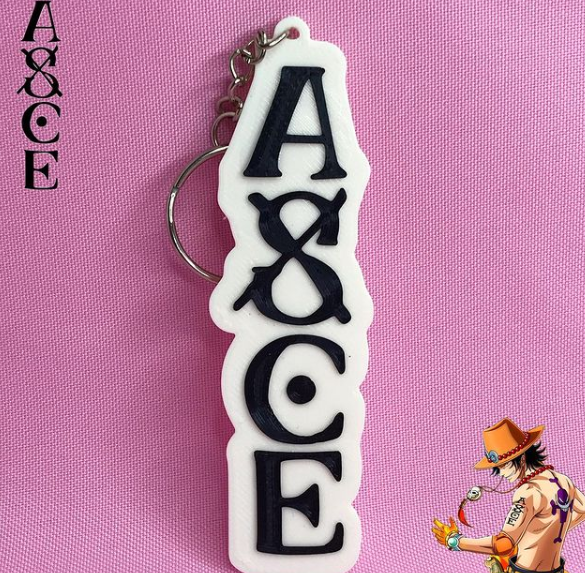 STL file ACE ONE PIECE KEYCHAIN ♠️ ・3D printing idea to download・Cults