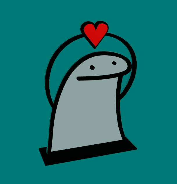 STL file Flork Heart 💜 ・3D print design to download・Cults