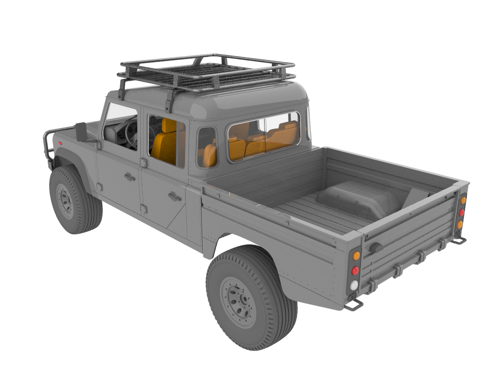 👽 Land Rover defender 130 high capacity For 1:10 rc chassis・ STL File ...