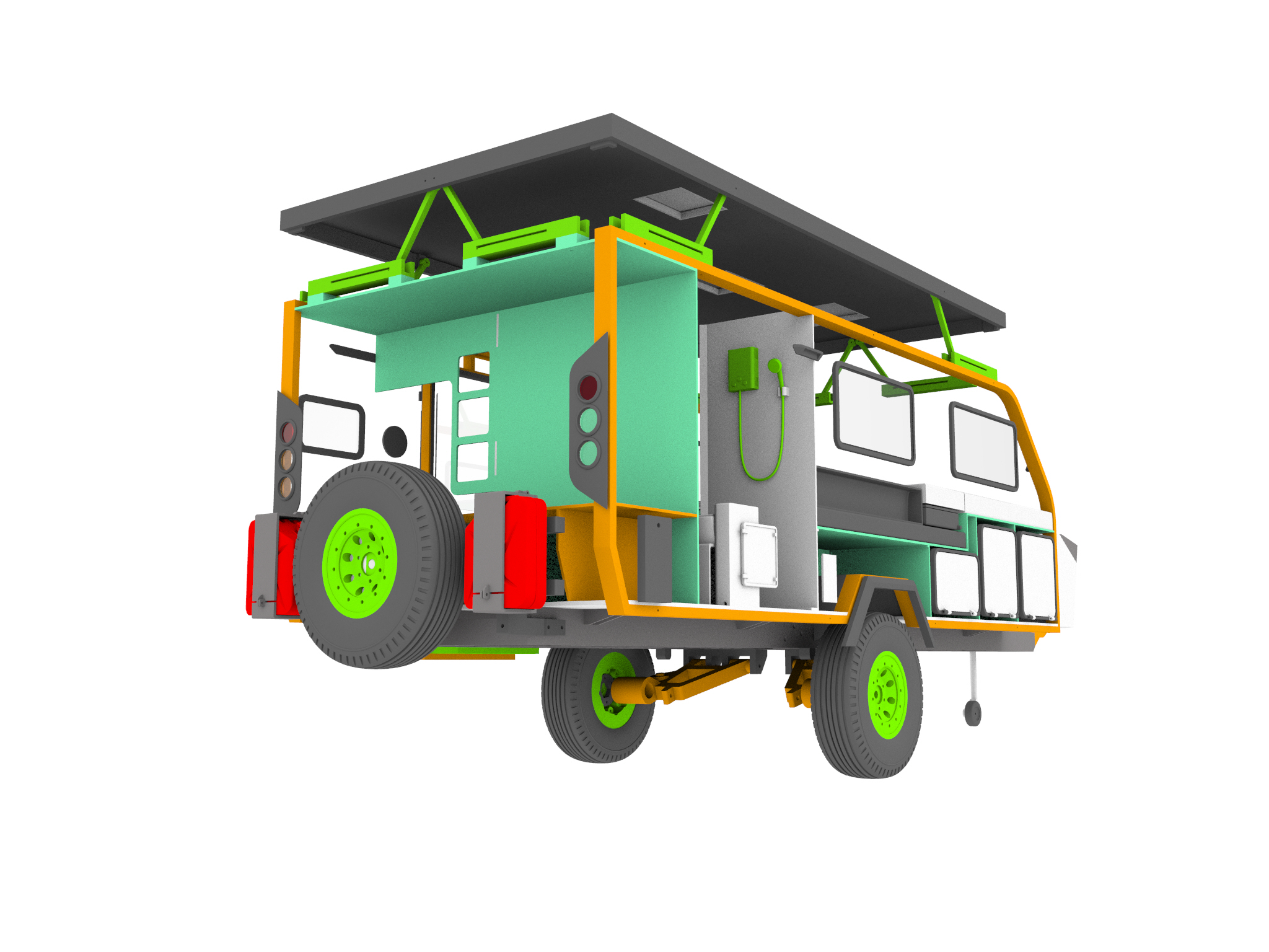 🚐 Swag camper trailer off road with interior 3d print model・ STL File ...