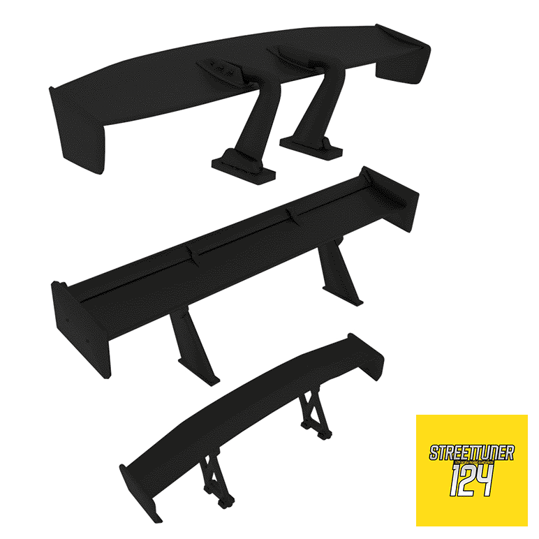 STL file GT WING SET VOL. 2 🪶 ・3D printable model to download・Cults