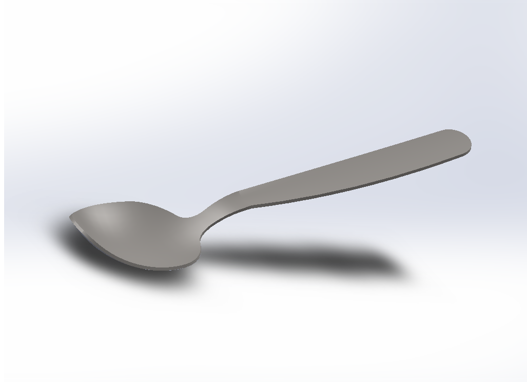 Free STL file Normal spoon 🥄 ・3D printer design to download・Cults