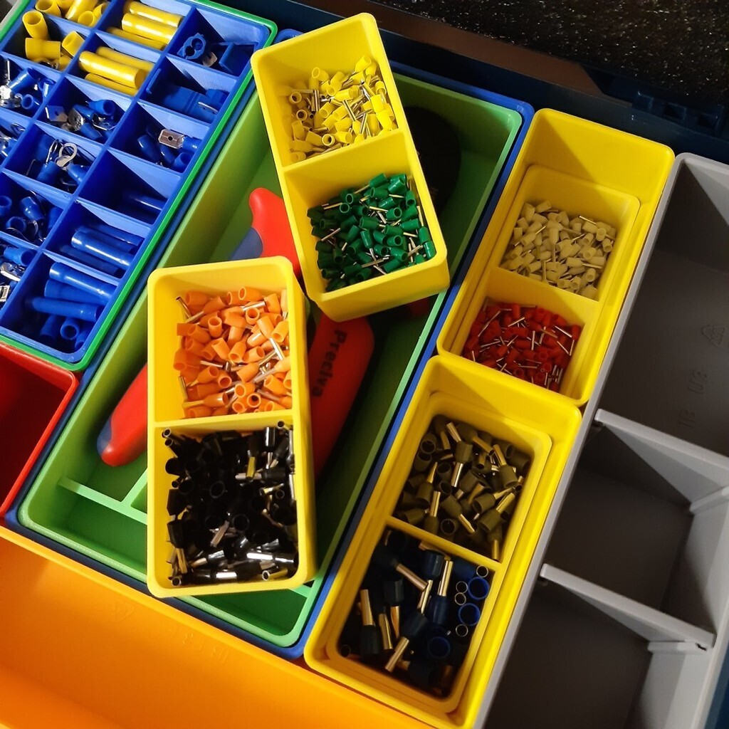 Free STL file L-Boxx sorting insert for 2x1 Bosch Sortimo 👽 ・Model to ...