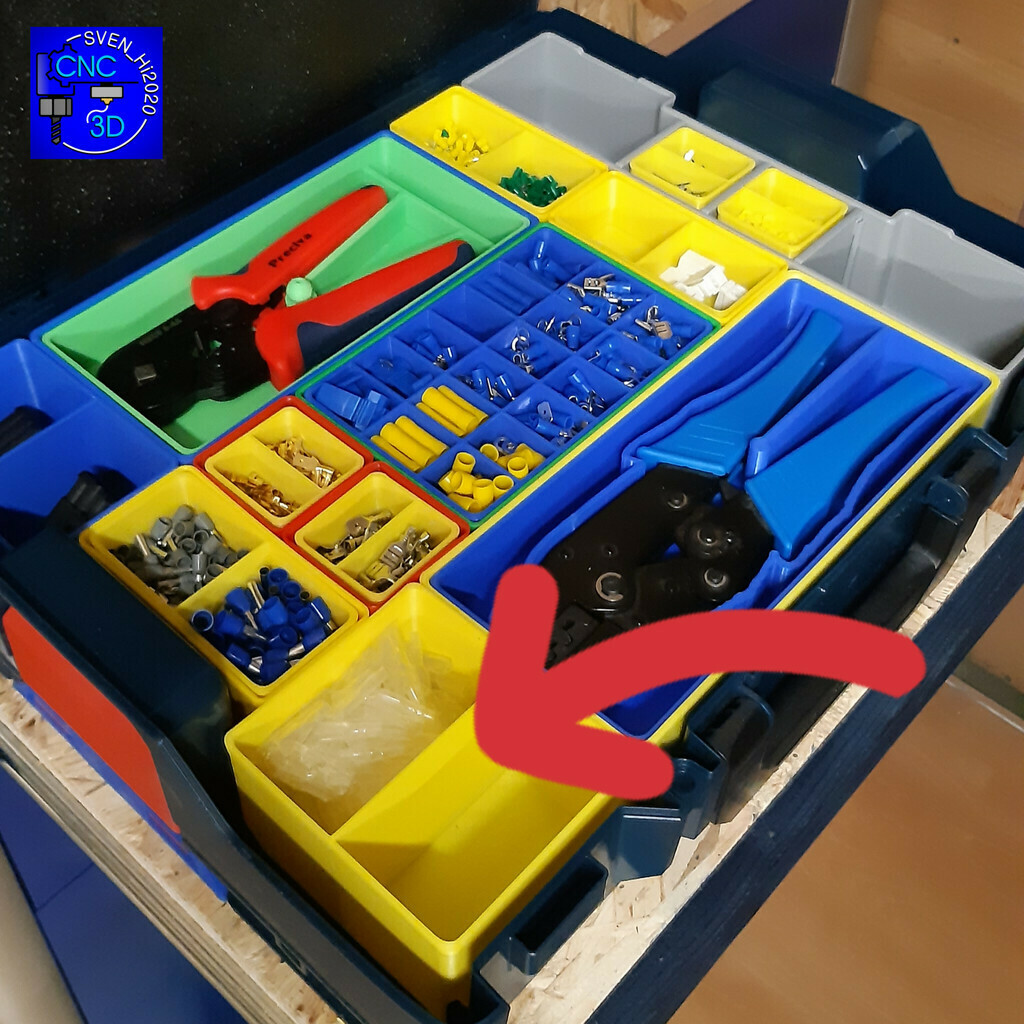 Free STL file L-Boxx insert corner box 2x1.5 sorting box 📦 ・3D ...