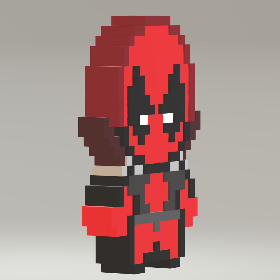 Free STL file Pixel Chibi Deadpool 🤏 (3MF)・3D printable model to ...