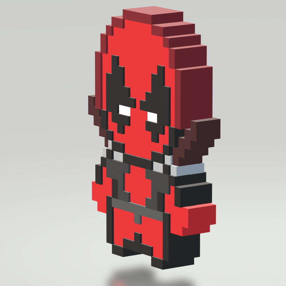 Free STL file Pixel Chibi Deadpool 🤏 (3MF)・3D printable model to ...
