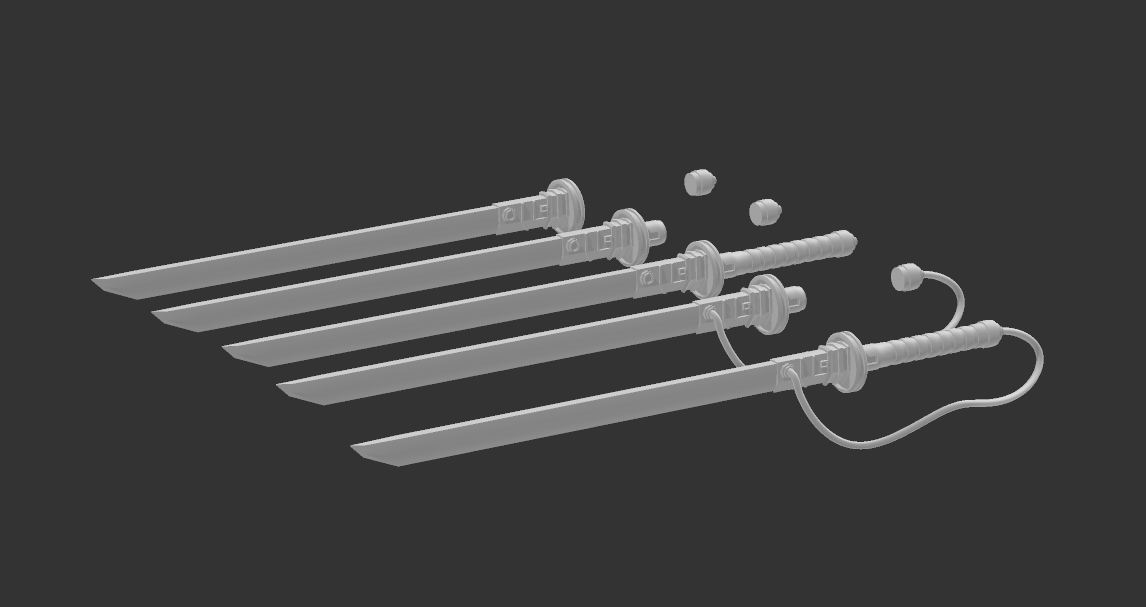 ⚔ Power Katanas・ STL File for ・Cults
