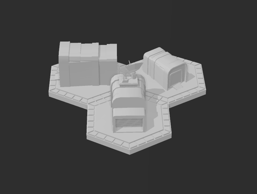 🪖 Battletech Military Installation Terrain Pack・ STL File for ・Cults
