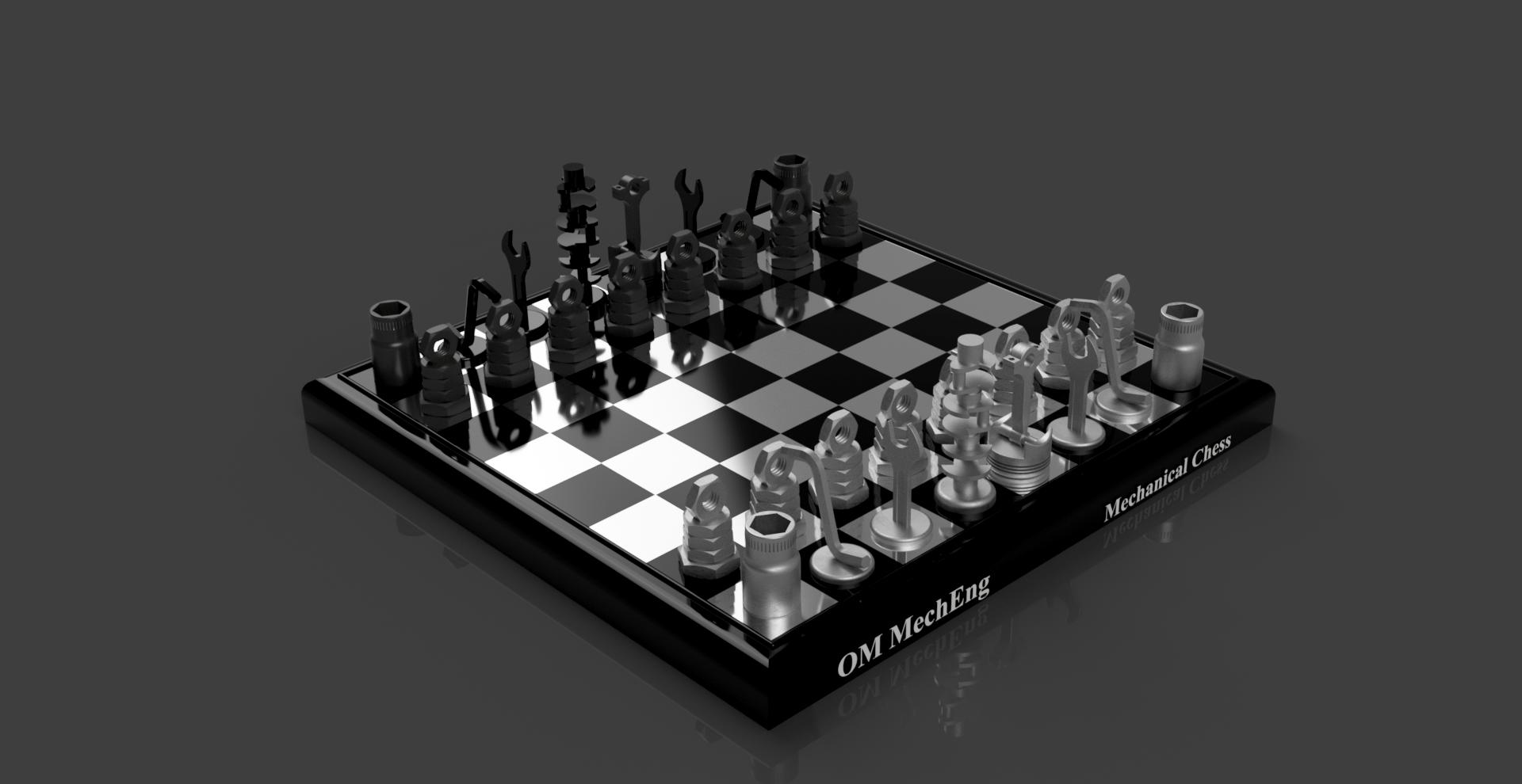 ♟️ Mechanical Chessboard・Free STL File for ・Cults