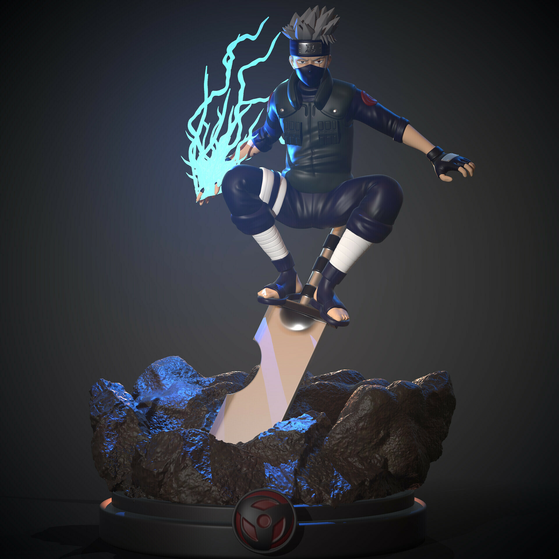 STL file Kakashi Hatake from Naruto 👾 ・Model to download and 3D print・Cults