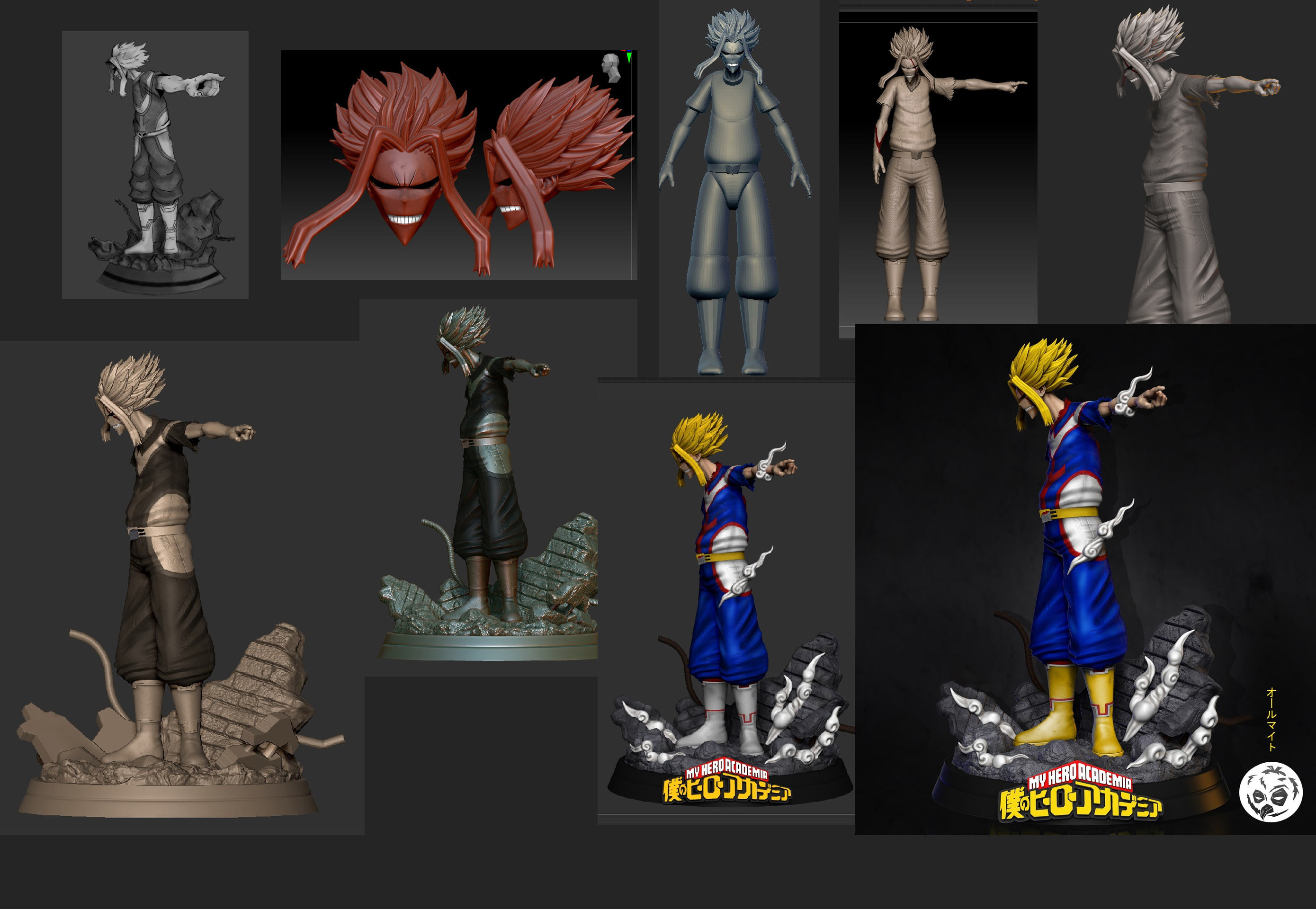 Fichier 3D Amight-my hero academia modèle d'impression 3D 💬・Plan pour ...