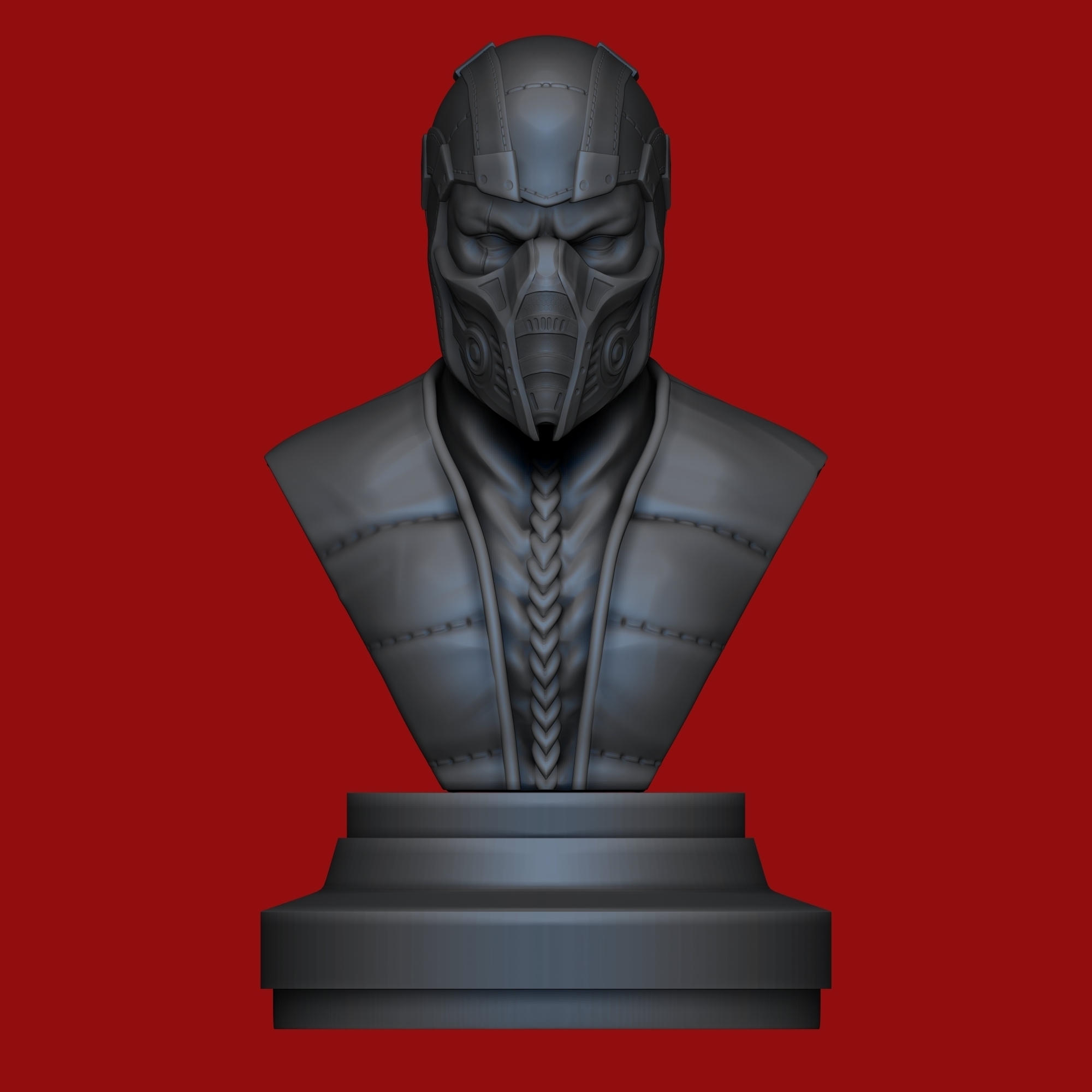 arquivo STL Busto de Subzero Mortal Kombat 🥶 ・ideia de impressão 3D ...