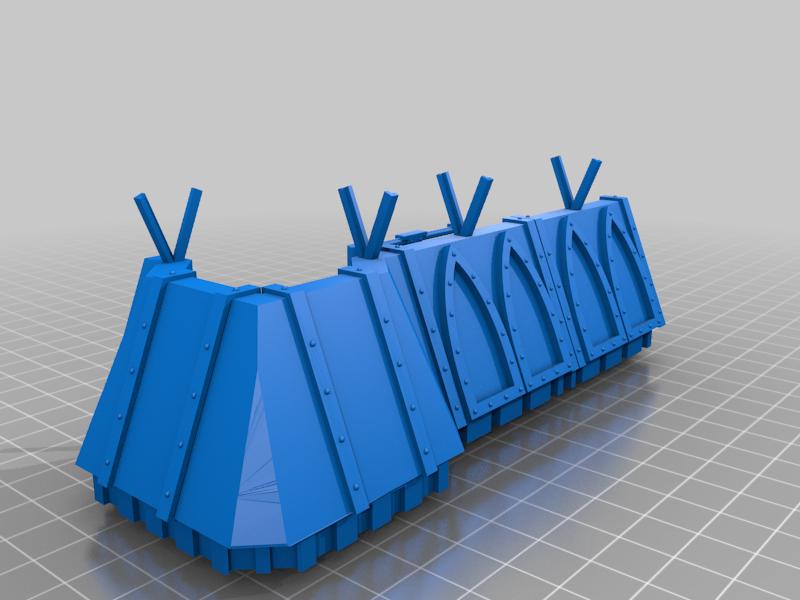 👽 Corner parapet v3・Free STL File for ・Cults