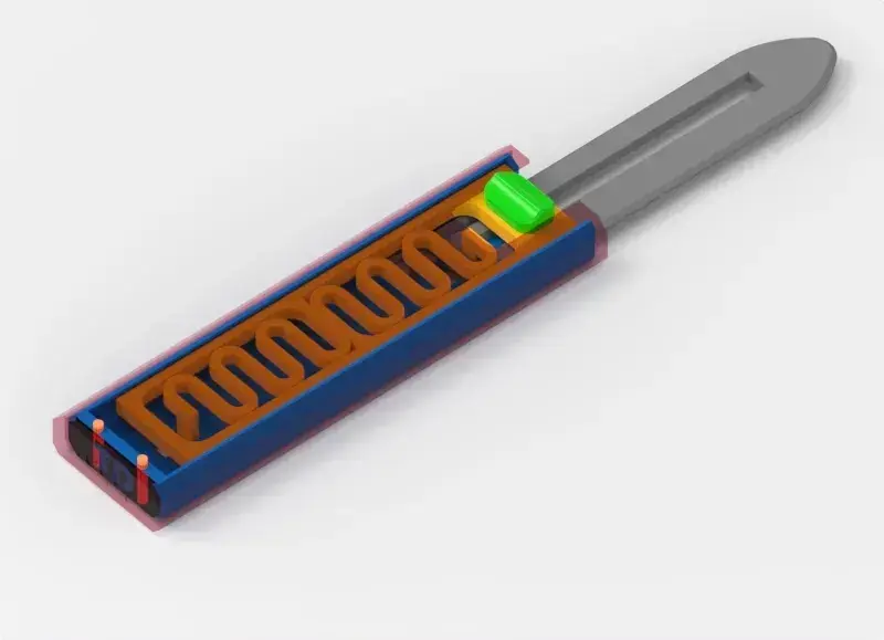 👌 OTF Fidget Knife mk II + CAD・Free 3D File for ・Cults