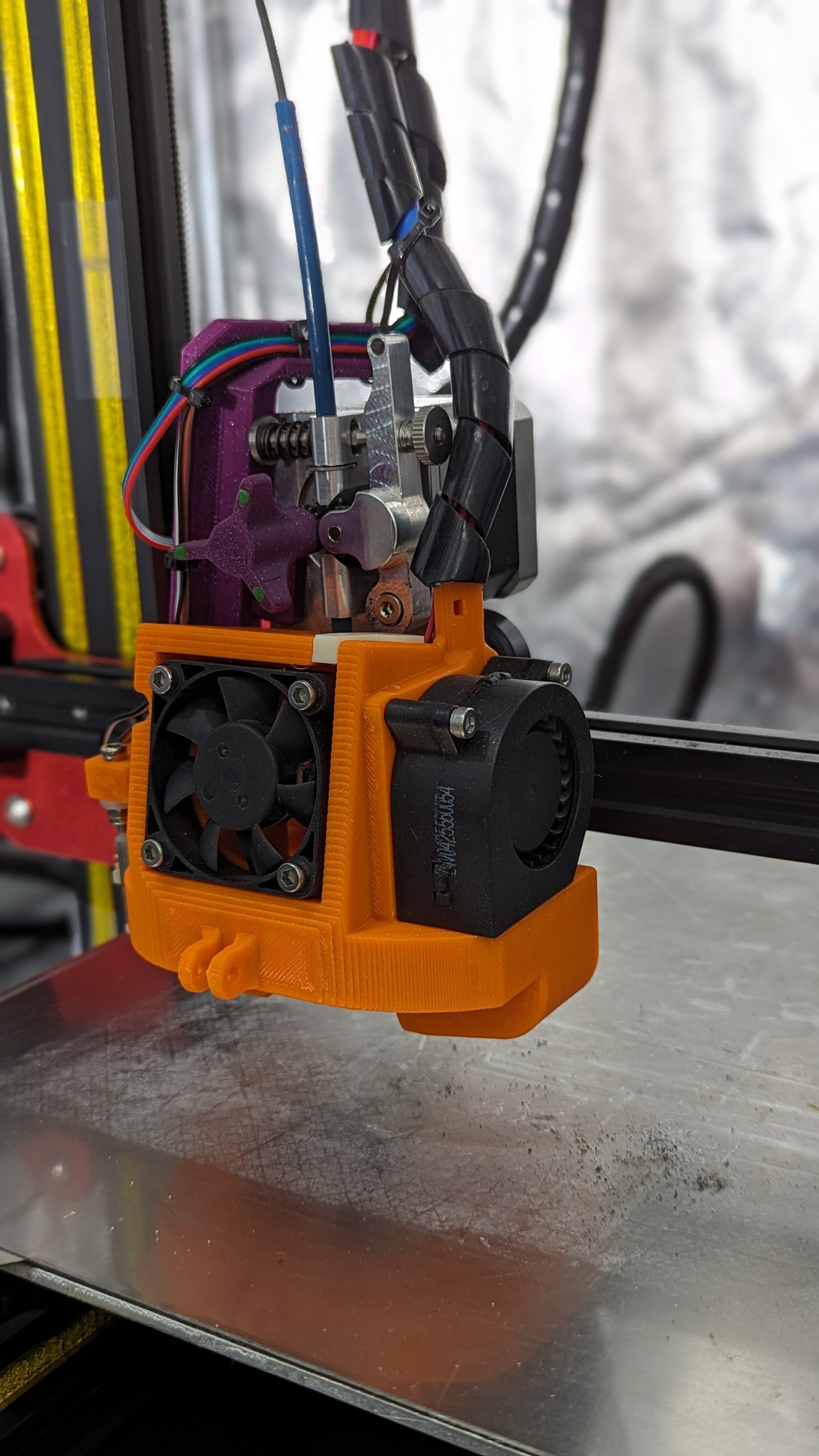 3D printing MicroSwiss Direct Drive CR10S Pro V2 Fan Shroud - PROPER ...