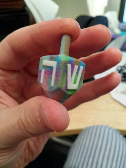 3D printed Dreidel (inspired by phooky)・Cults