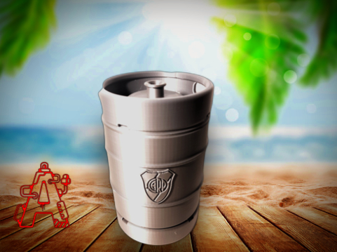 STL file BEER KEG CAN COOLER CAN DRINK 1/2 LITER 🍺 ・3D printer model to ...