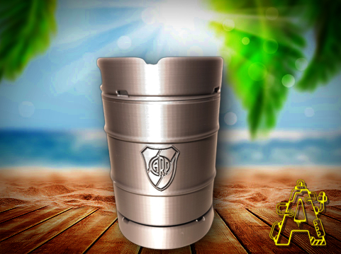 STL file BEER KEG CAN COOLER CAN DRINK 1/2 LITER 🍺 ・3D printer model to ...