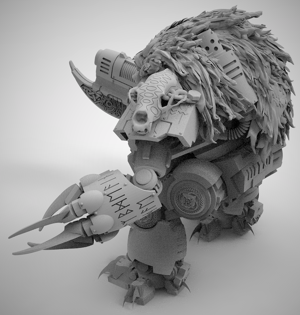 🐻 Bjorn Again Venerated Bear Mech - Modular・Free STL File for ・Cults