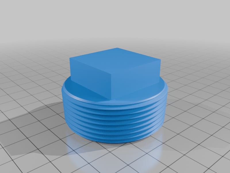 🔌 1.5 NPT Plug・Free 3D File for ・Cults