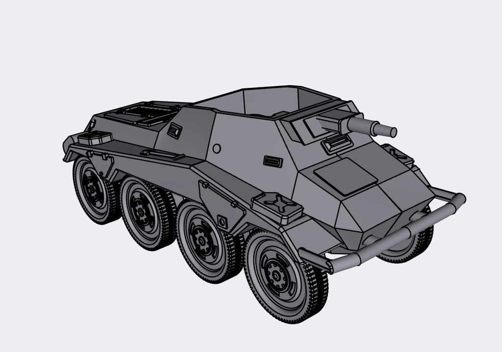 🎲 Sdkfz 234 Pack・Free 3D File for ・Cults