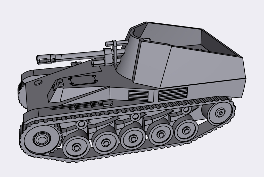 🎲 Wespe SPG・Free 3D File for ・Cults